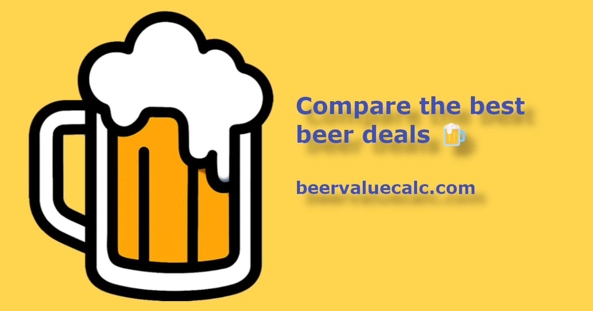 Beer Value Calculator 🍻 | Find the Best Drink Deal